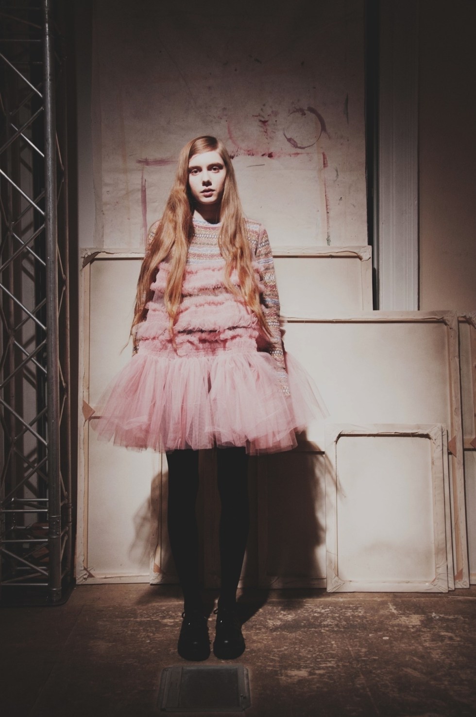 Molly Goddard, makes Frilly Dresses